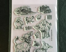 Popular items for farm animal stamp on Etsy