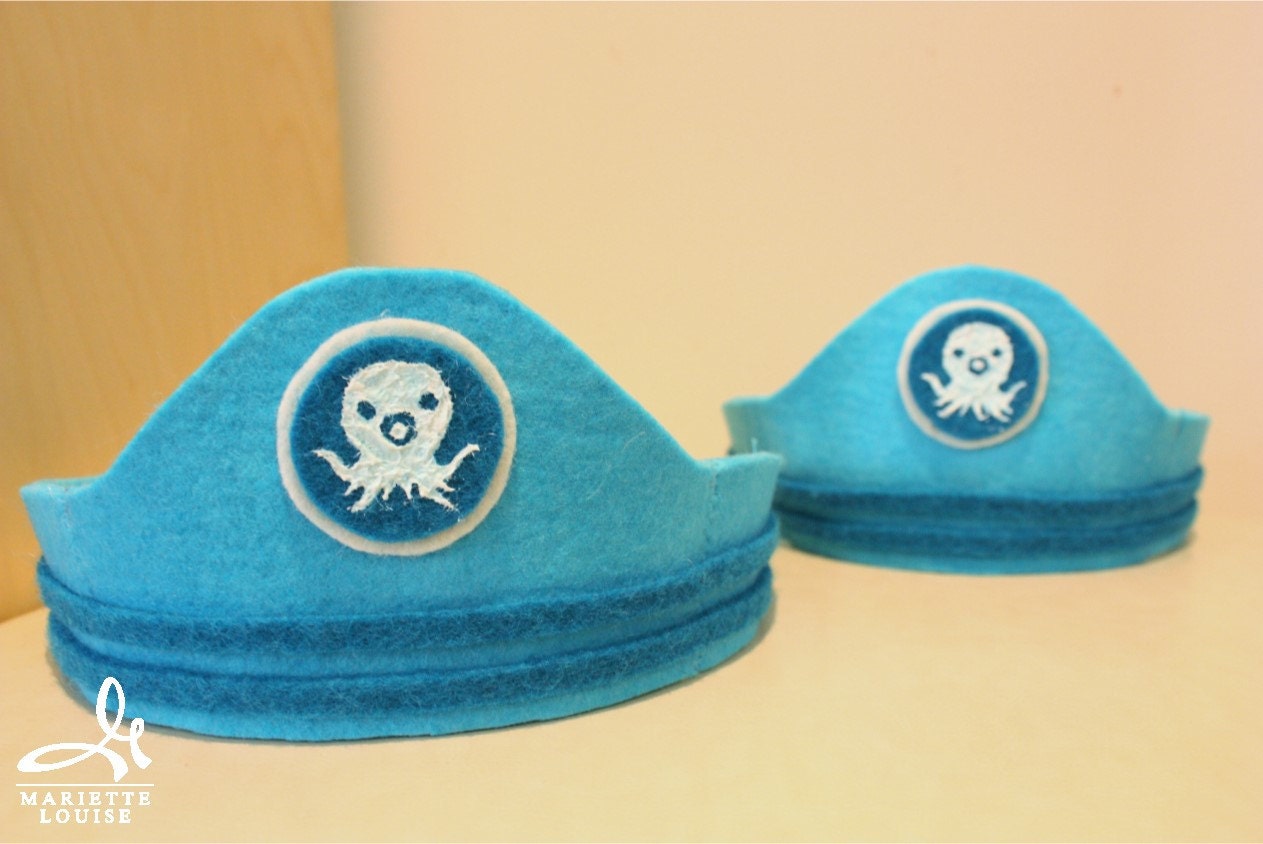 OCTONAUTS HATS Captain Barnacles 100% Wool by MarietteLouise