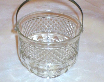 Cut glass ice bucket | Etsy