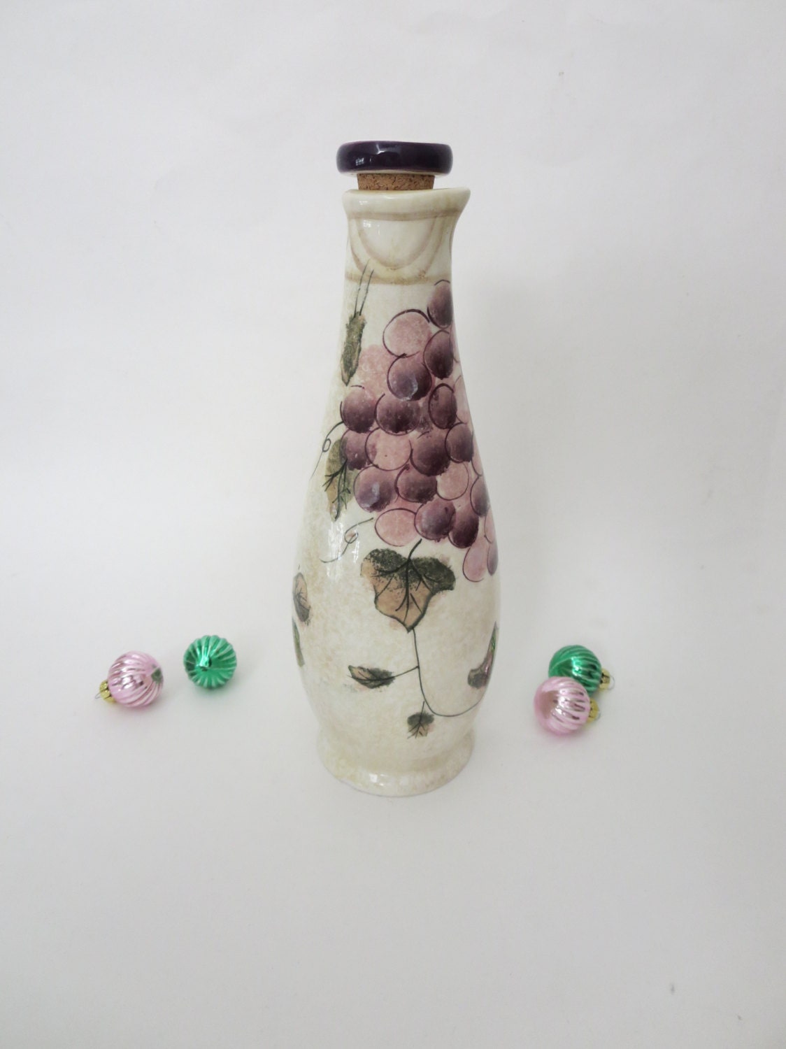 Ceramic Oil Cruet with Stopper – Oneida China pattern Veneto with hand ...