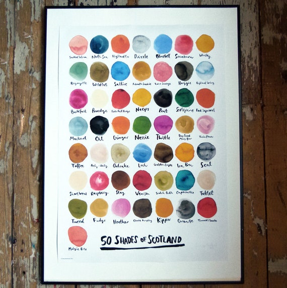 50 Shades of Scotland quirky Scottish colour by emilymackenzie