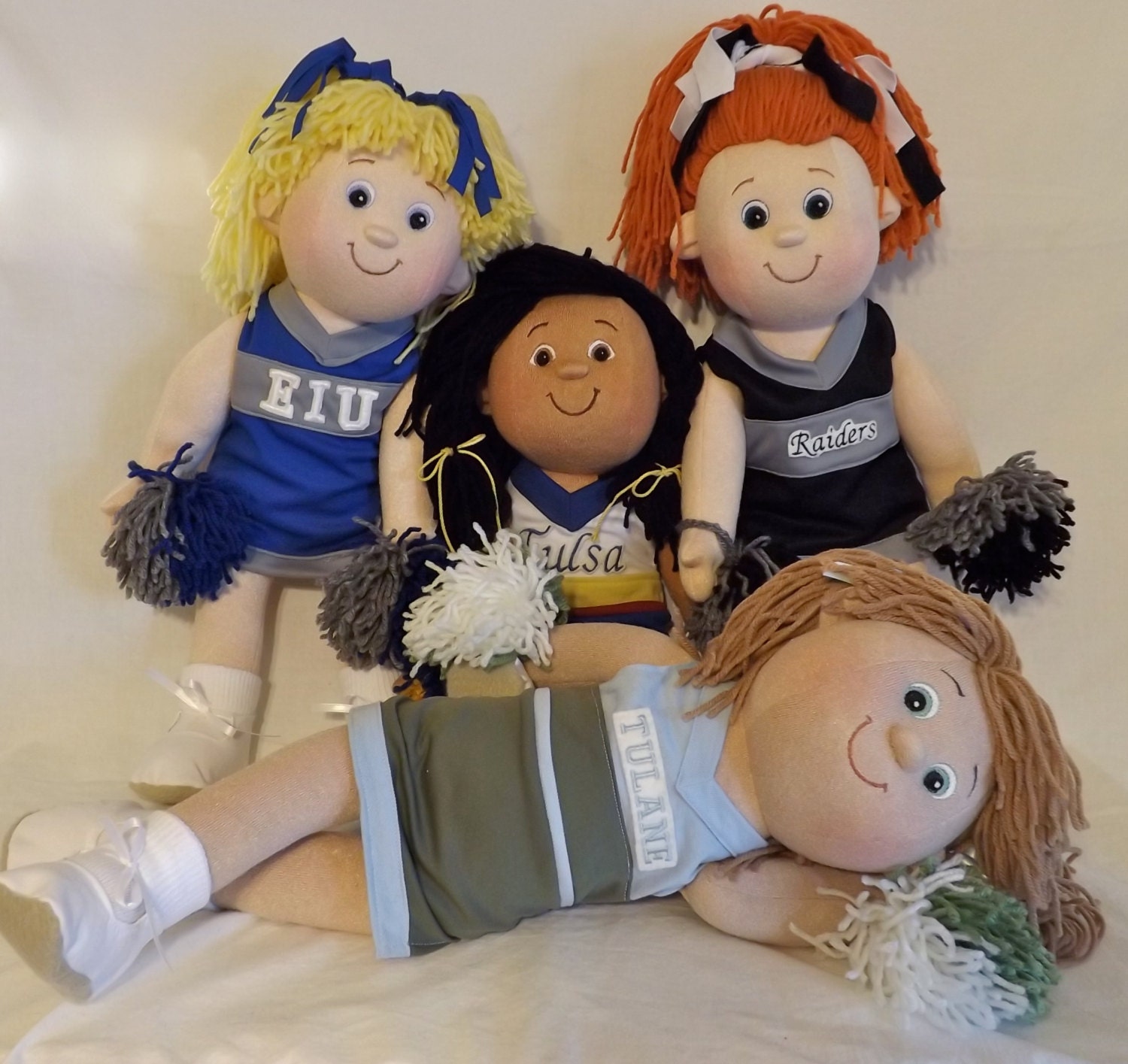 Cheerleader Rag Doll Custom Cheerleader Doll Handmade Plush