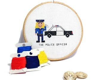 2 x graphic designer cross stitch pattern. Gift for graphic