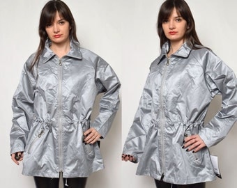 Silver raincoat | Etsy