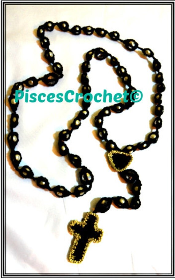 Rosary Crochet Pattern Heirloom Great for by PiscesCrochet