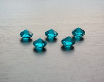 Set of 5 Royal Blue Crystal Floating Charms for by PrettyPalazzo
