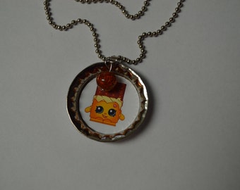 Shopkins Necklace / Pin or Magnet Cheeky Chocolate