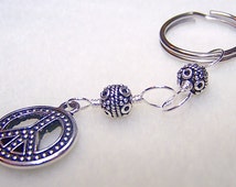 Popular items for peace sign keychain on Etsy