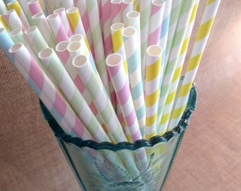 Pastel straws | Etsy