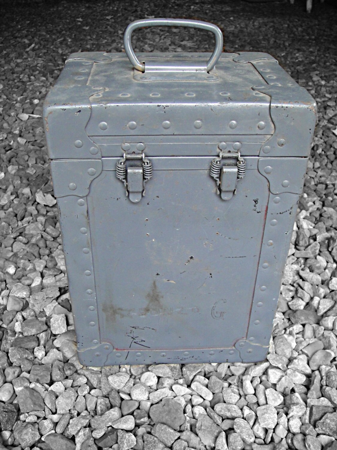 US Military Box – Industrial Salvage Metal Crate Army Marines Navy Air ...