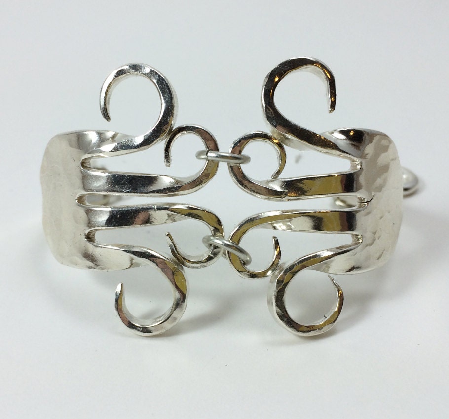 Vintage fork bracelet silverware jewelry
