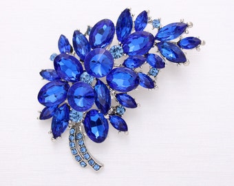 Blue brooch | Etsy