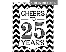 Popular items for 25th birthday party on Etsy