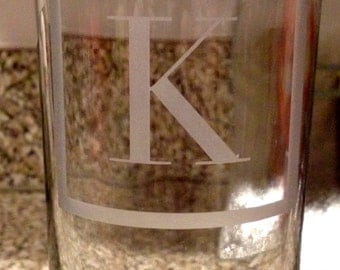 Popular items for monogrammed glasses on Etsy