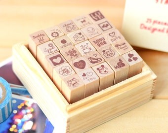 Cartoon rubber stamp | Etsy