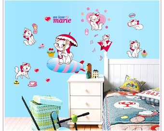 Marie Cat Wall DecalWall Decal Vinyl Wall Sticker