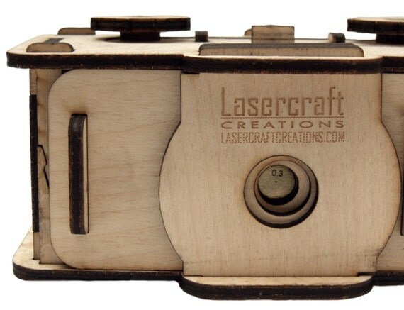 Items similar to 35mm Pinhole Camera, Laser cut from plywood on Etsy