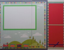 Unique train scrapbook related items | Etsy