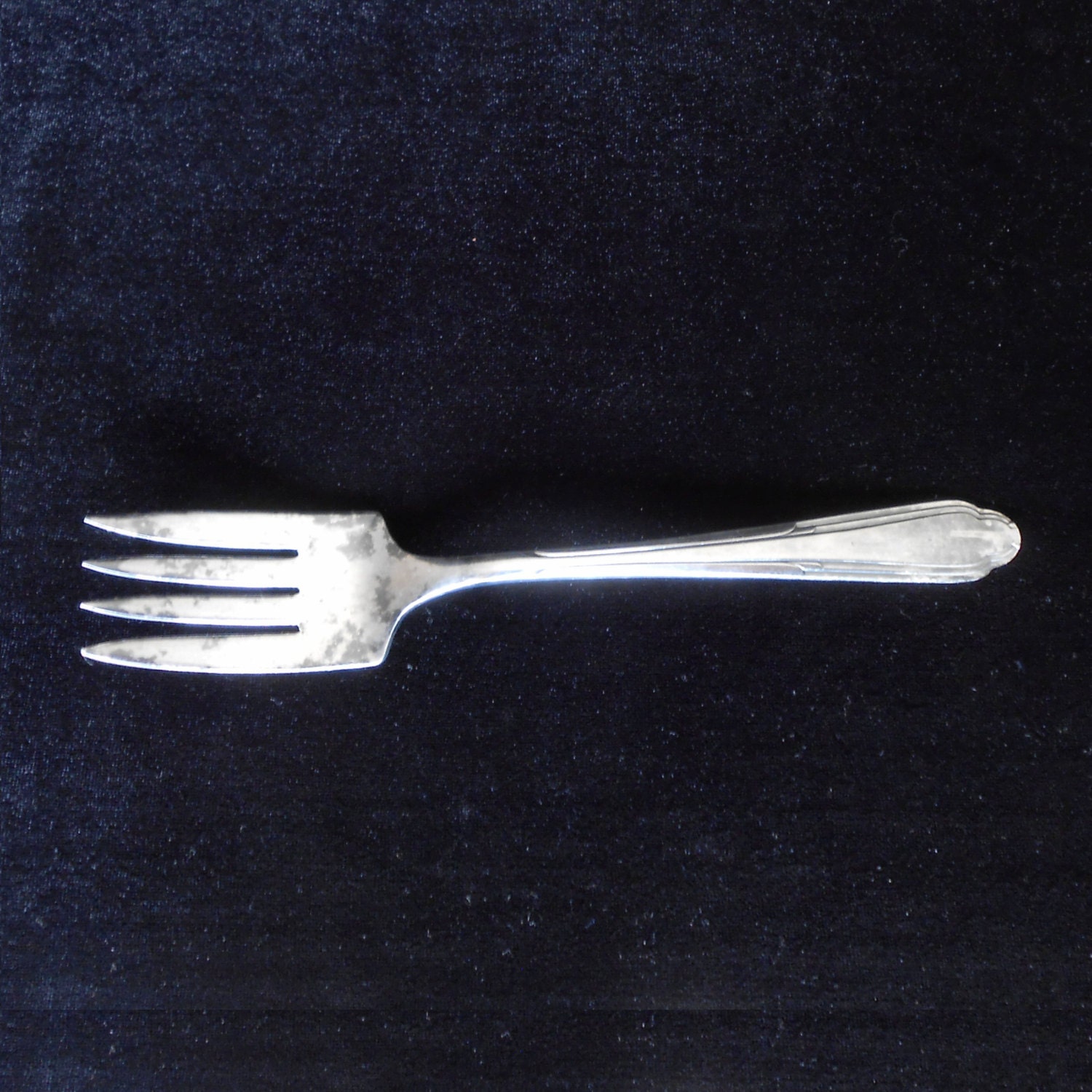 Cold Meat Fork in Plaza Pattern Silver Plate by Rogers International ...