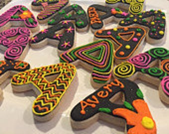 Neon cookies | Etsy