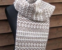Popular items for fair isle scarf on Etsy