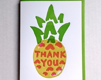 Pineapple thank you | Etsy