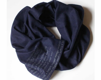 Popular items for poetry scarf on Etsy