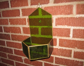 Glass wall pocket | Etsy