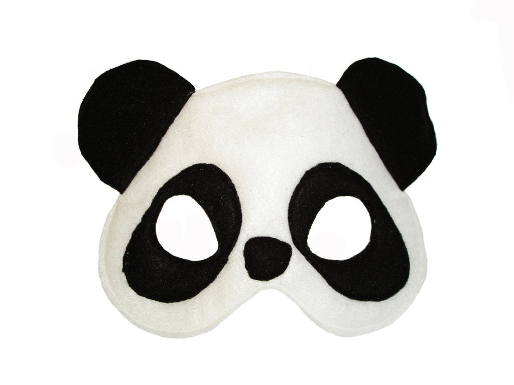 Children's Handmade PANDA Bear Felt Mask