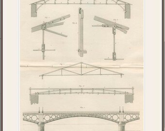 Bridge blueprint | Etsy