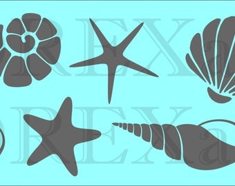 Beach stencils | Etsy