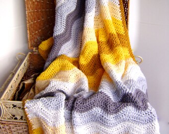 Crochet Reversible Baby Blanket Pattern Easy by sheilalikestoknit