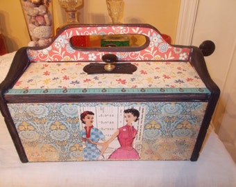 Vintage sewing box