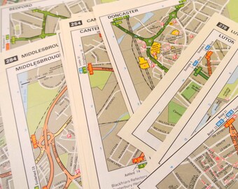 Vintage road maps | Etsy