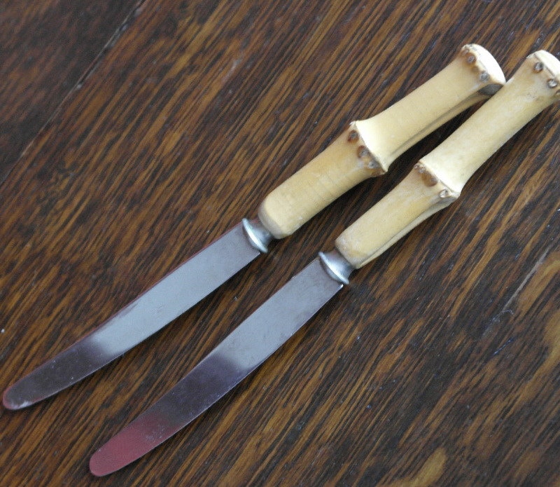 pair of vintage bamboo tea knives – Haute Juice