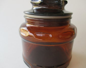 Popular items for amber jar on Etsy