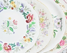 Popular items for floral china plates on Etsy