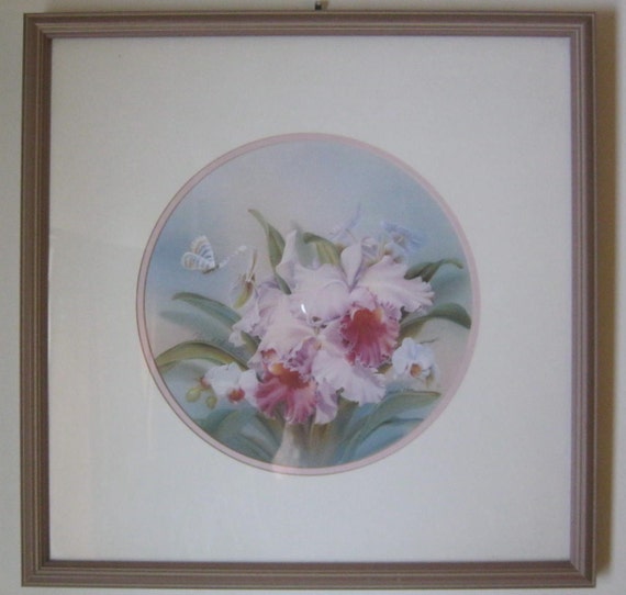 Watercolor Print by Anna Chen Iris And Butterfly Limited