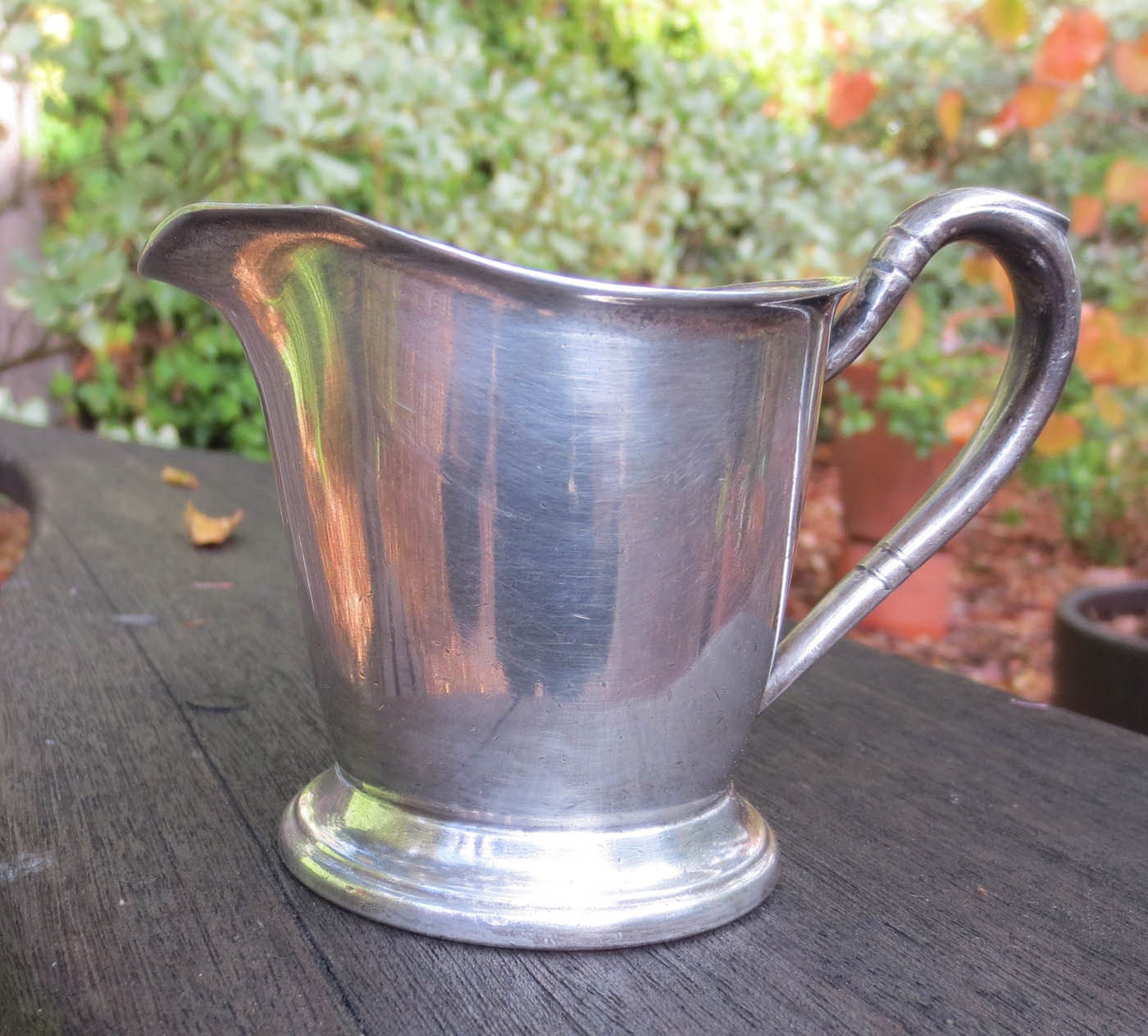 SALE – HANDSOME Old Metal Creamer by Victor S. Co., 4 oz., – Haute Juice