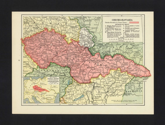Czechoslovakia Map