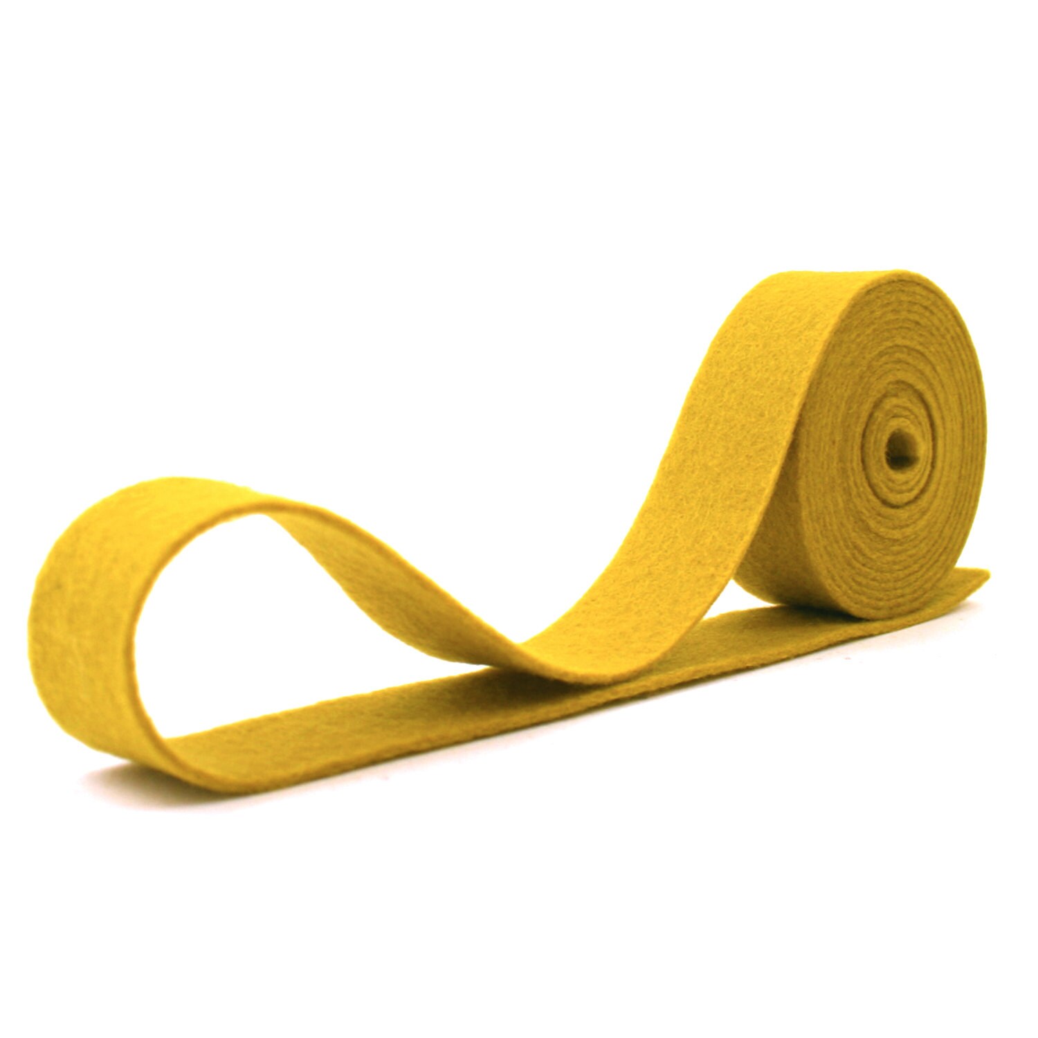 Wool Felt Ribbon 100% Wool Felt Ribbon in color MUSTARD