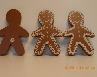 Wood gingerbread man | Etsy