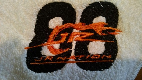 NASCAR fan towel by annaptak on Etsy