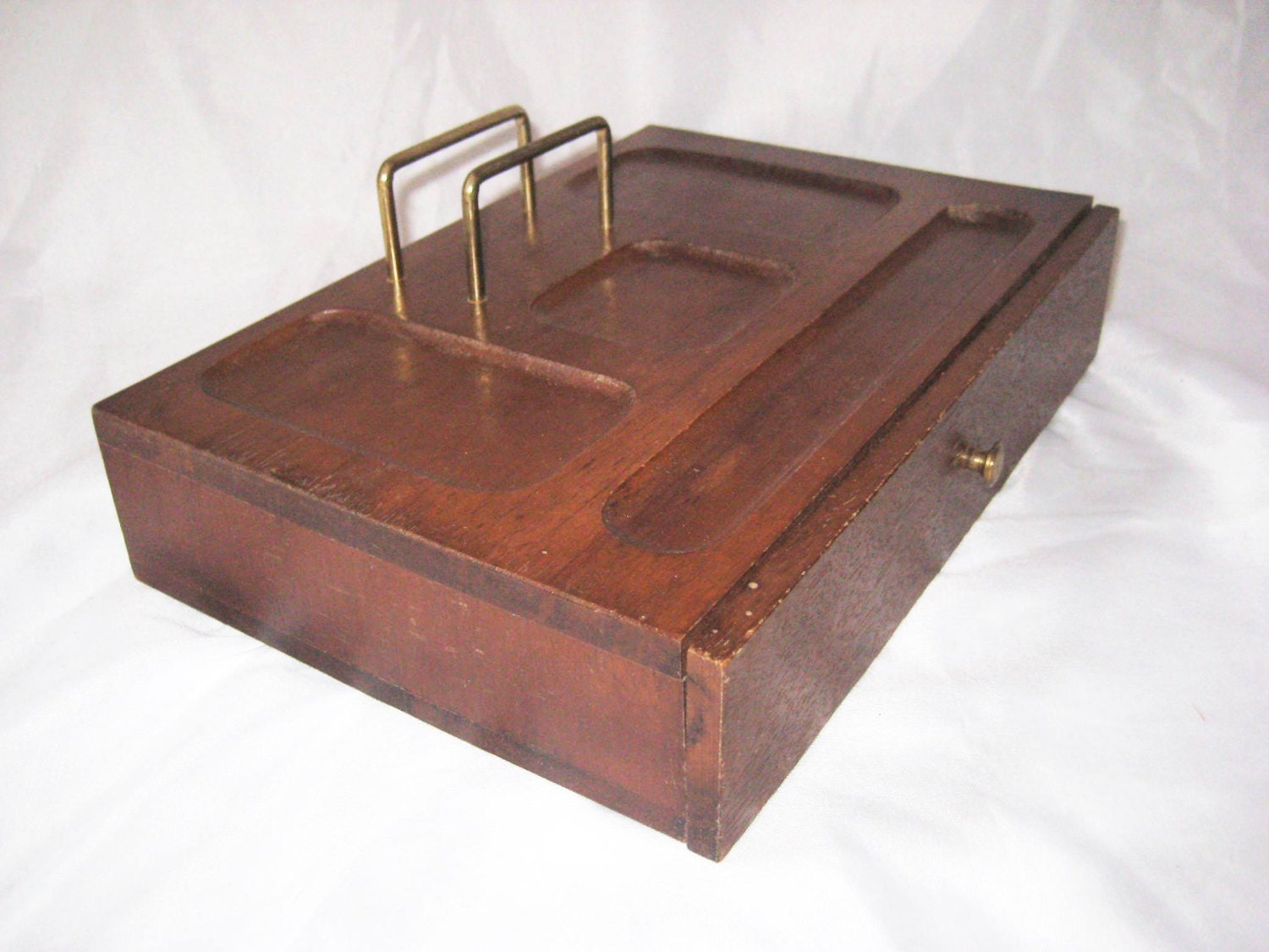 Mens dresser valet, jewelry box, Vintage jewelry box, mid century retro ...