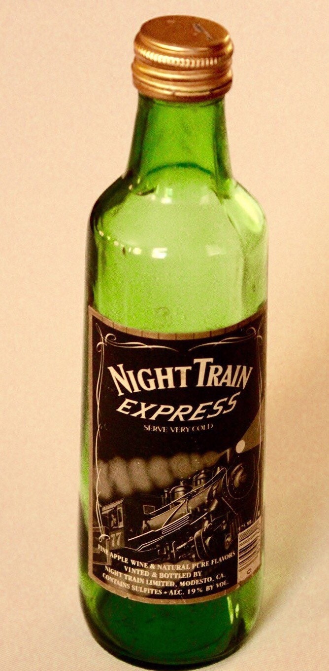 Antique Night train express green glass bottle by dankvintagefinds
