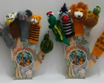 Unique animal finger puppet related items | Etsy