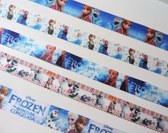 Disney Frozen ribbon variety pack - 5 styles - 2 yards of each (Z)