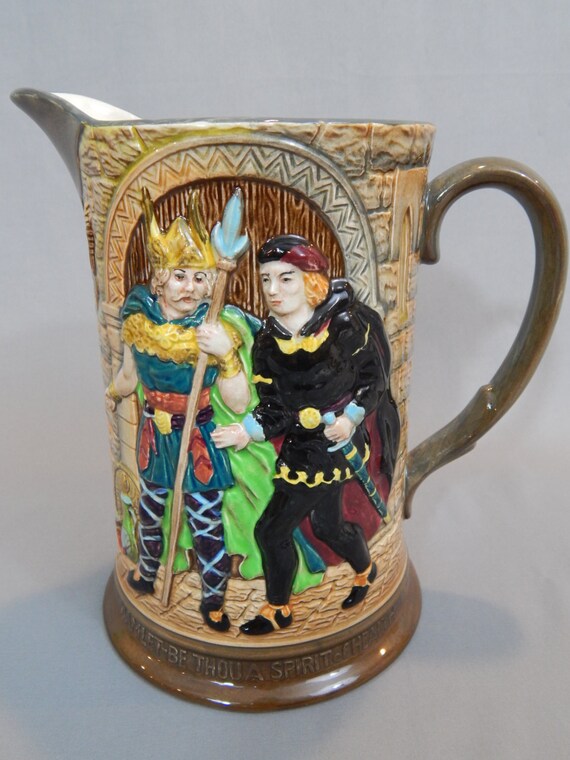 Items similar to Stunning Large Porcelain Beswick Hamlet Pitcher ...