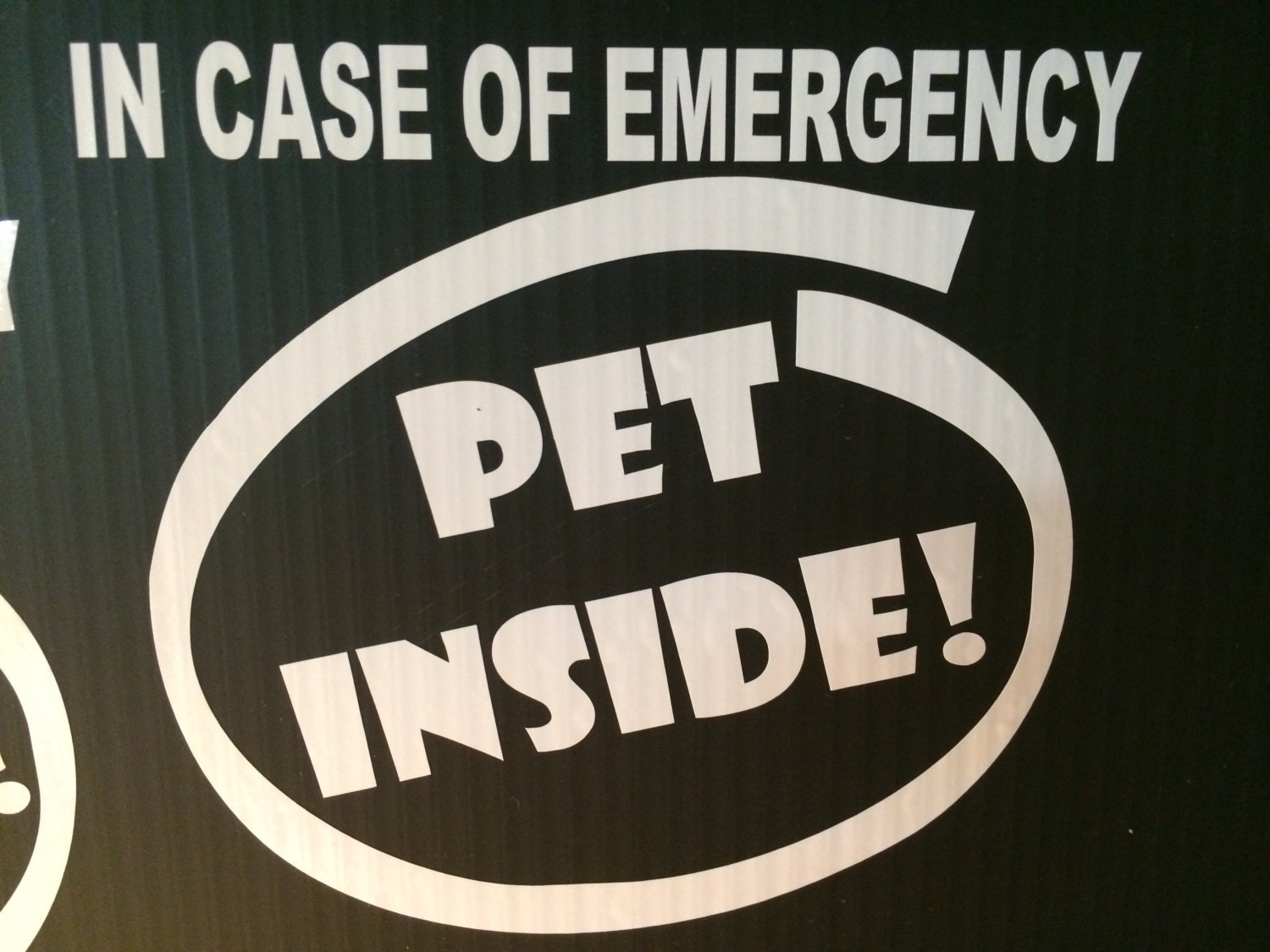 Pet emergency decals. in case of emergency save my pets pet