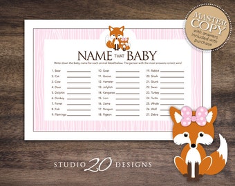 Instant Download Blue Stork Baby Shower Games by Studio20Designs